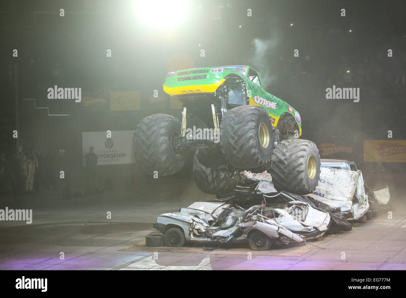 ISTANBUL, TURKEY - FEBRUARY 01, 2015: Monster Truck Extreme Revisited ...