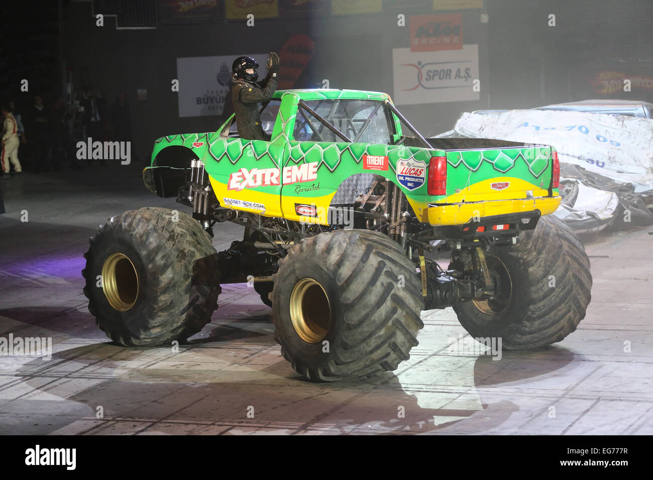 ISTANBUL, TURKEY - FEBRUARY 01, 2015: Monster Truck Extreme Revisited ...