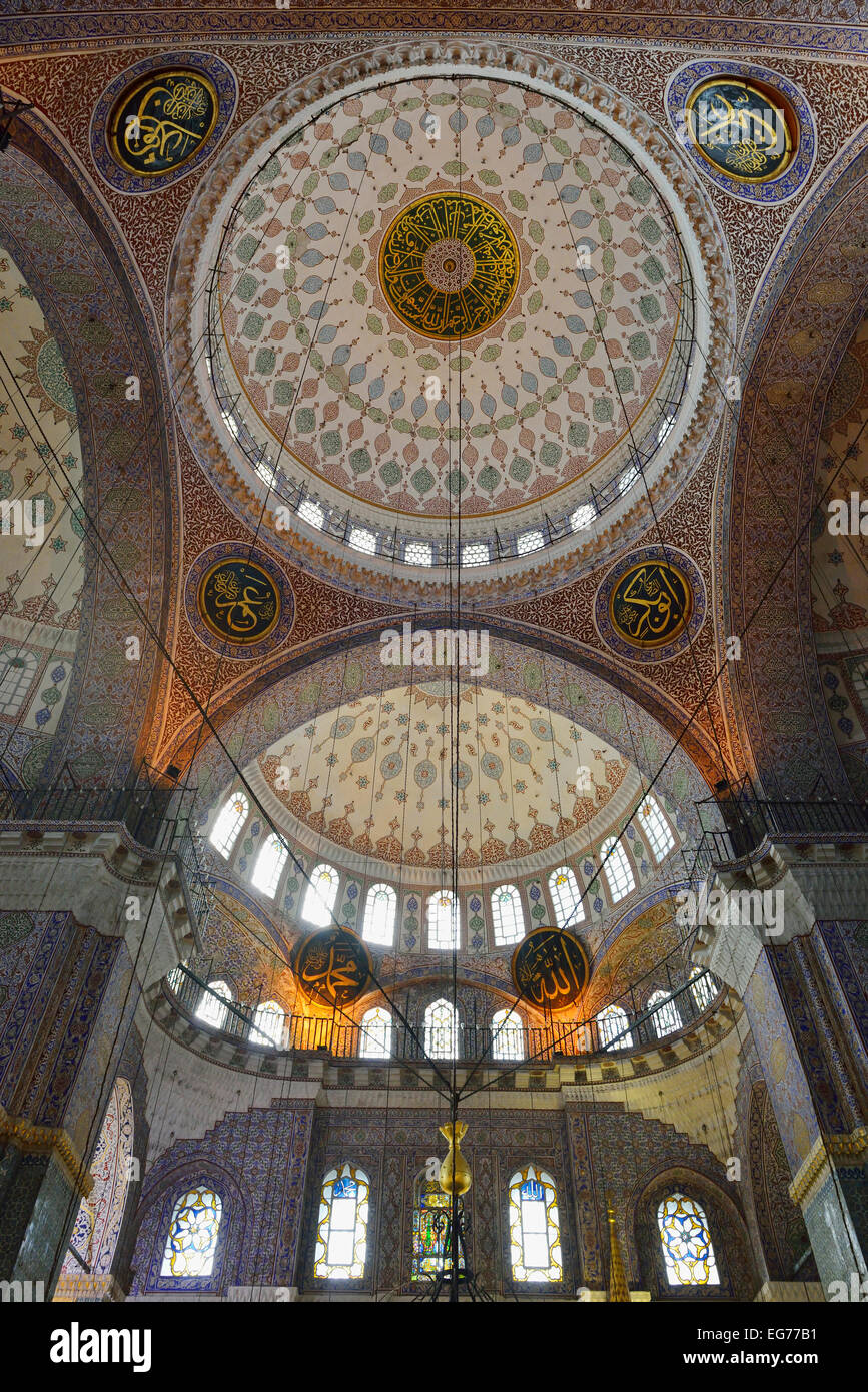 Turkey, Istanbul, central cupola of New Mosque Stock Photo - Alamy