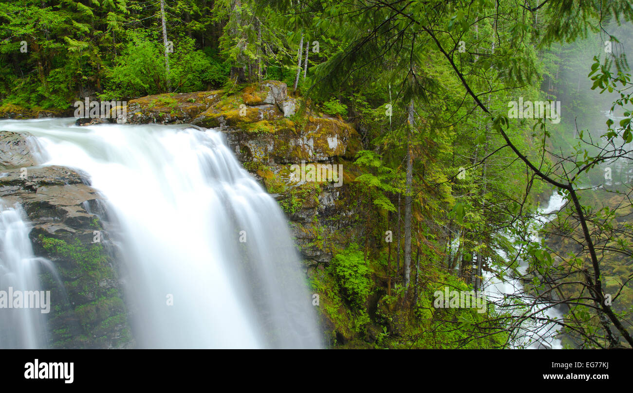 North Cascades, a waterfall heaven in the woods Stock Photo - Alamy