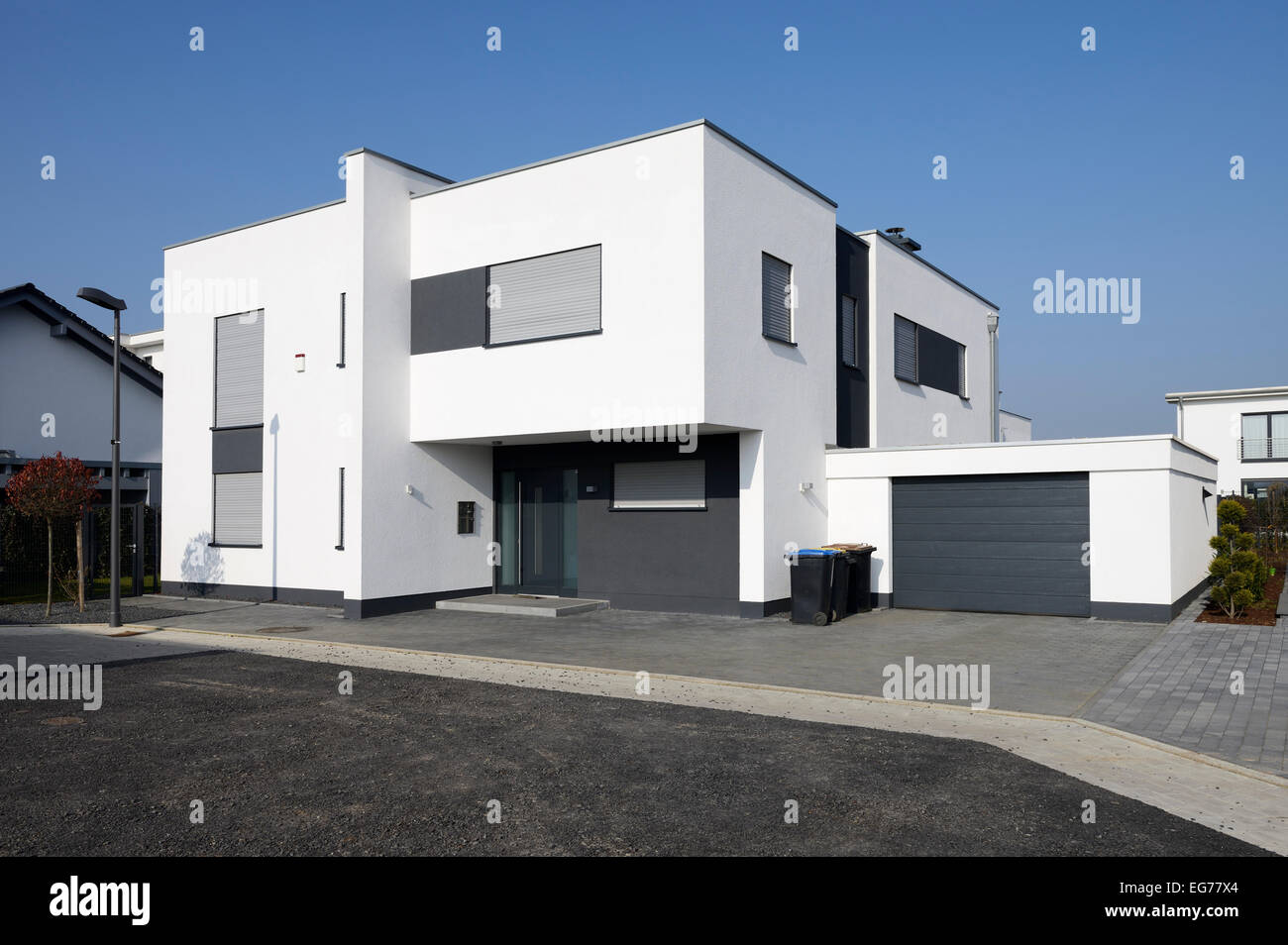 Germany, North Rhine-Westphalia, Cologne, new constructed detached one ...