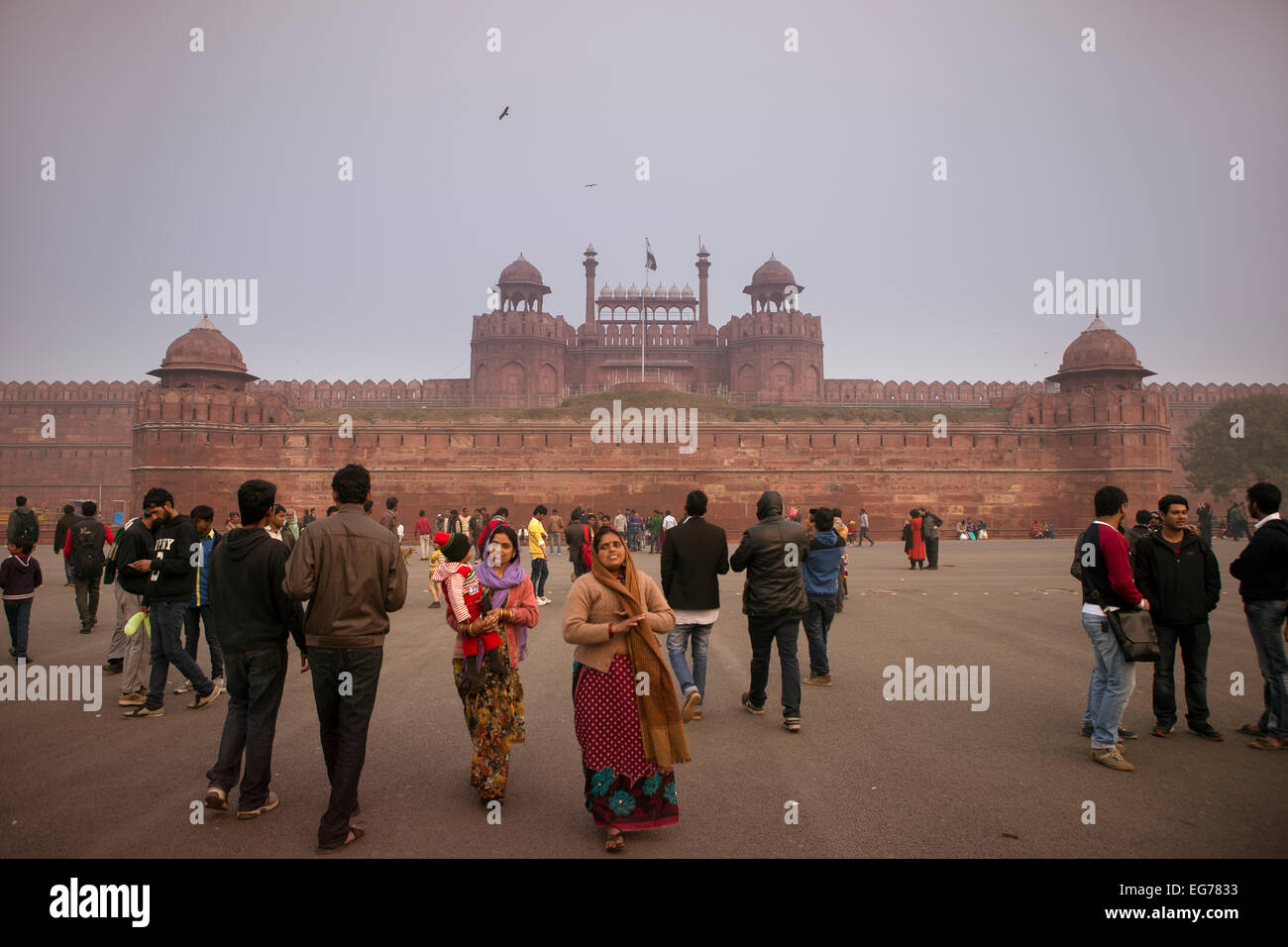 Red fort india flag hi-res stock photography and images - Alamy