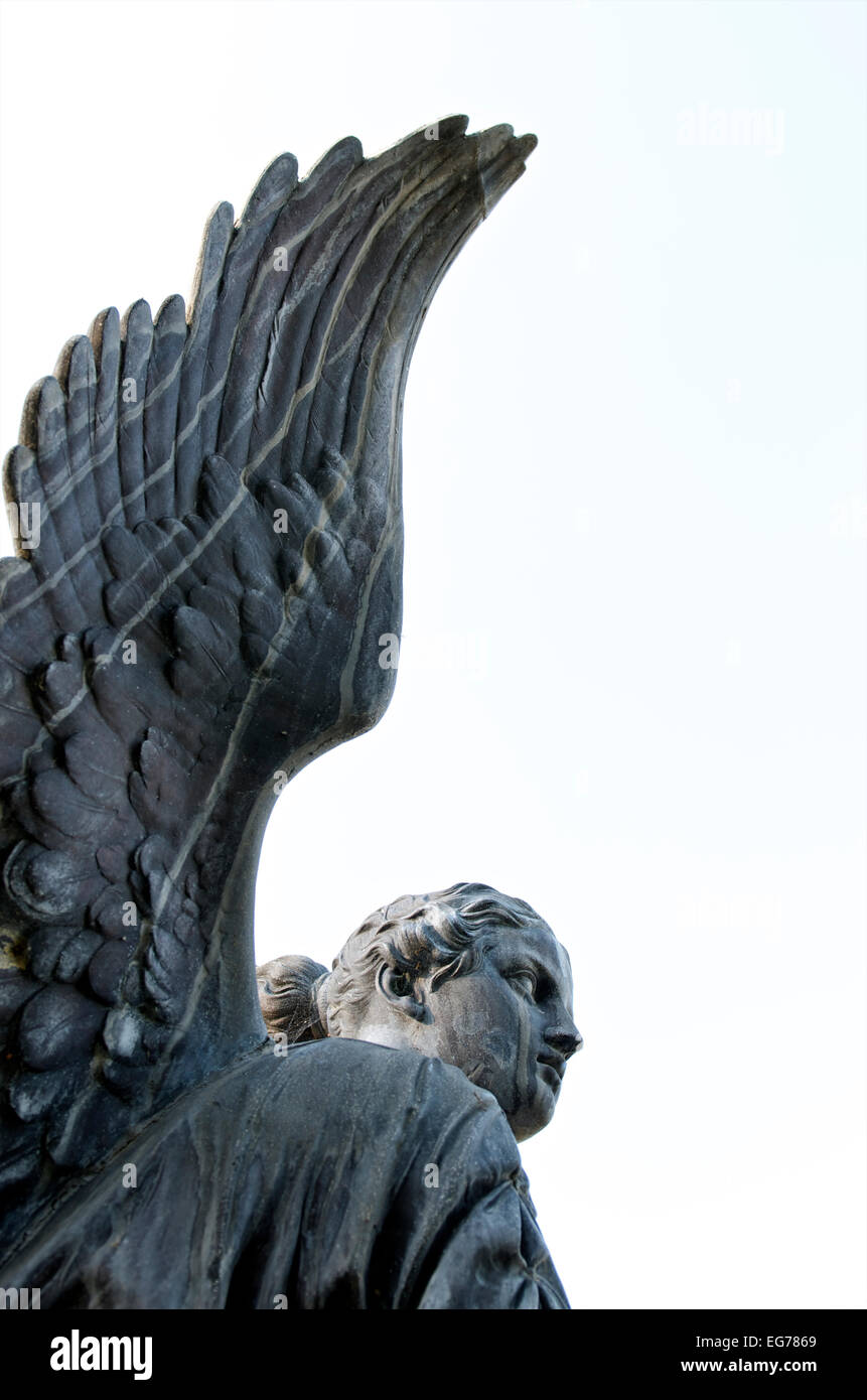 Germany, Mainau, Angel statue Stock Photo - Alamy