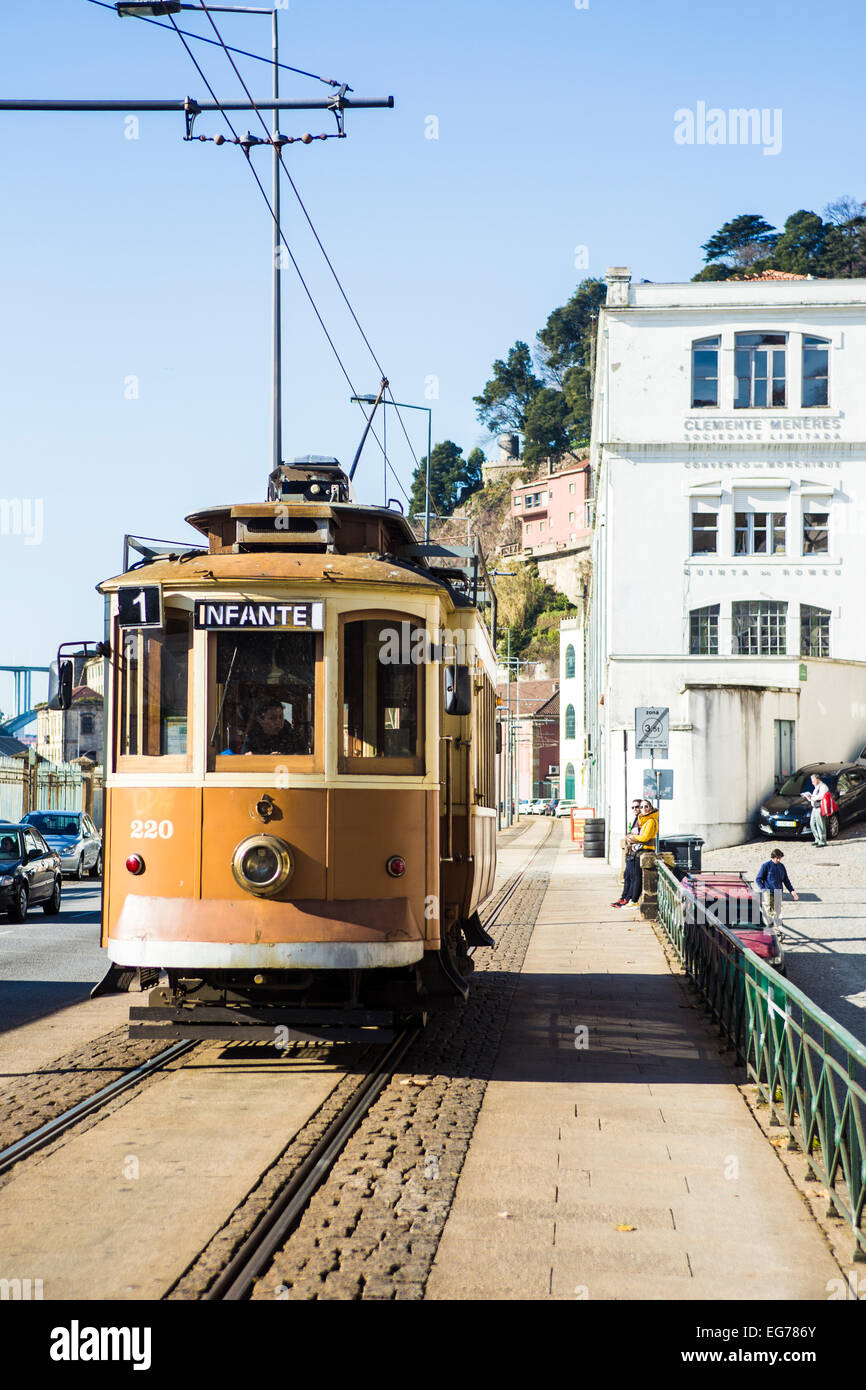 Portugal, Porto, tramway Stock Photo - Alamy