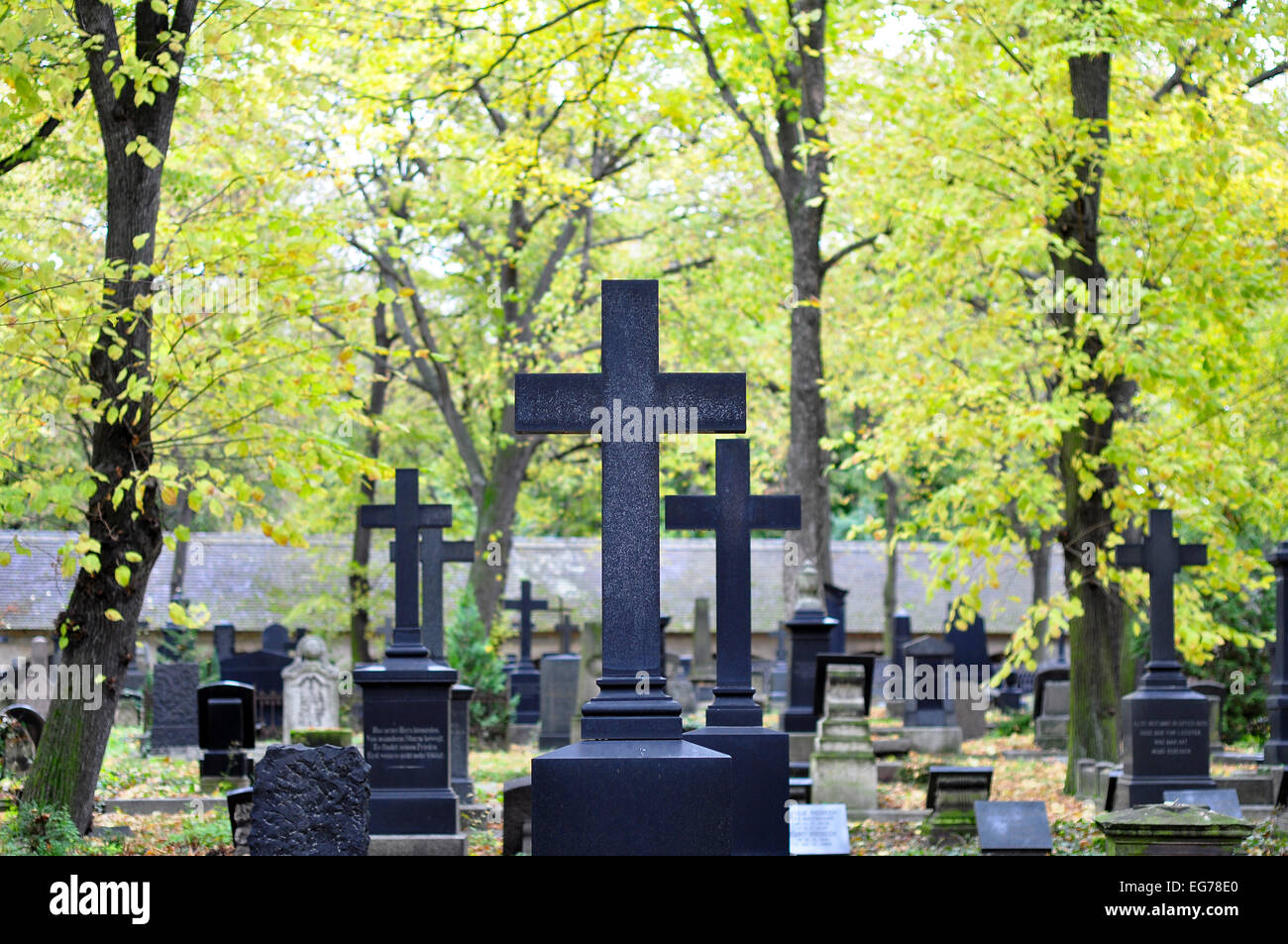 Germany, old grave yard Stock Photo - Alamy