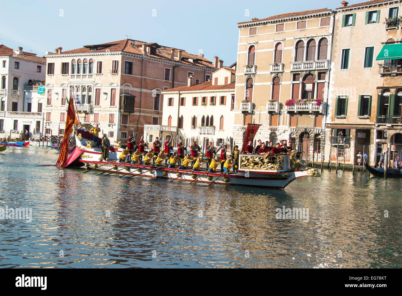 The Bucintoro, the barge of Venice's Ruler - the Doge Stock Photo - Alamy