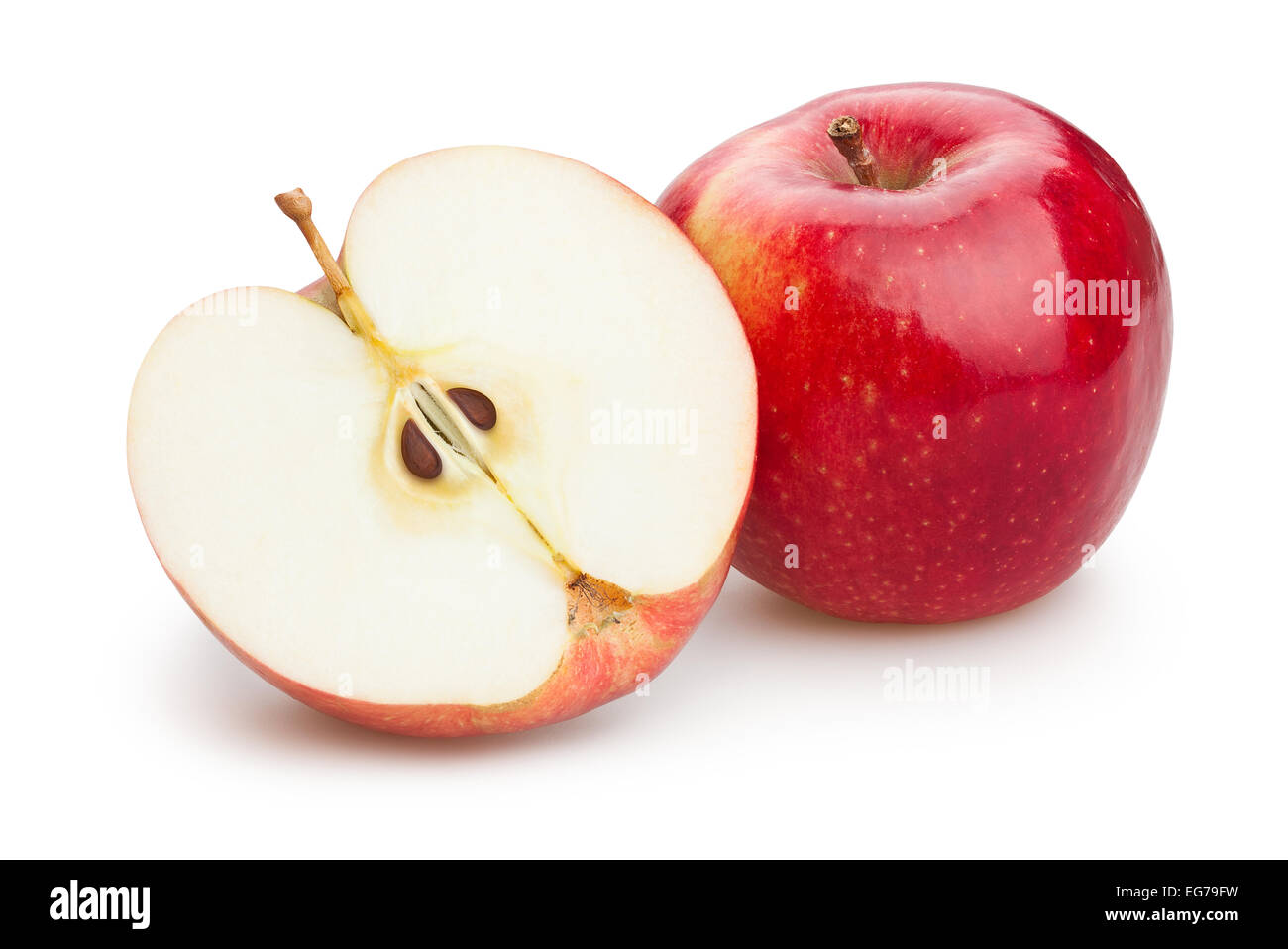 red apples isolated Stock Photo - Alamy
