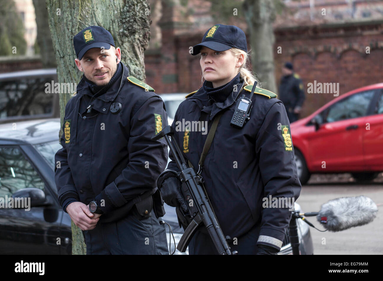 Copenhagen, Denmark. 18th February, 2015. The funeral ceremony in ...