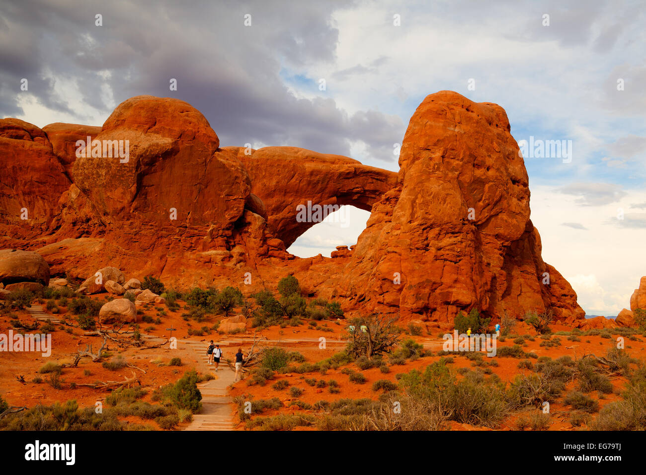 Arches national park located on the colorado river hi-res stock ...