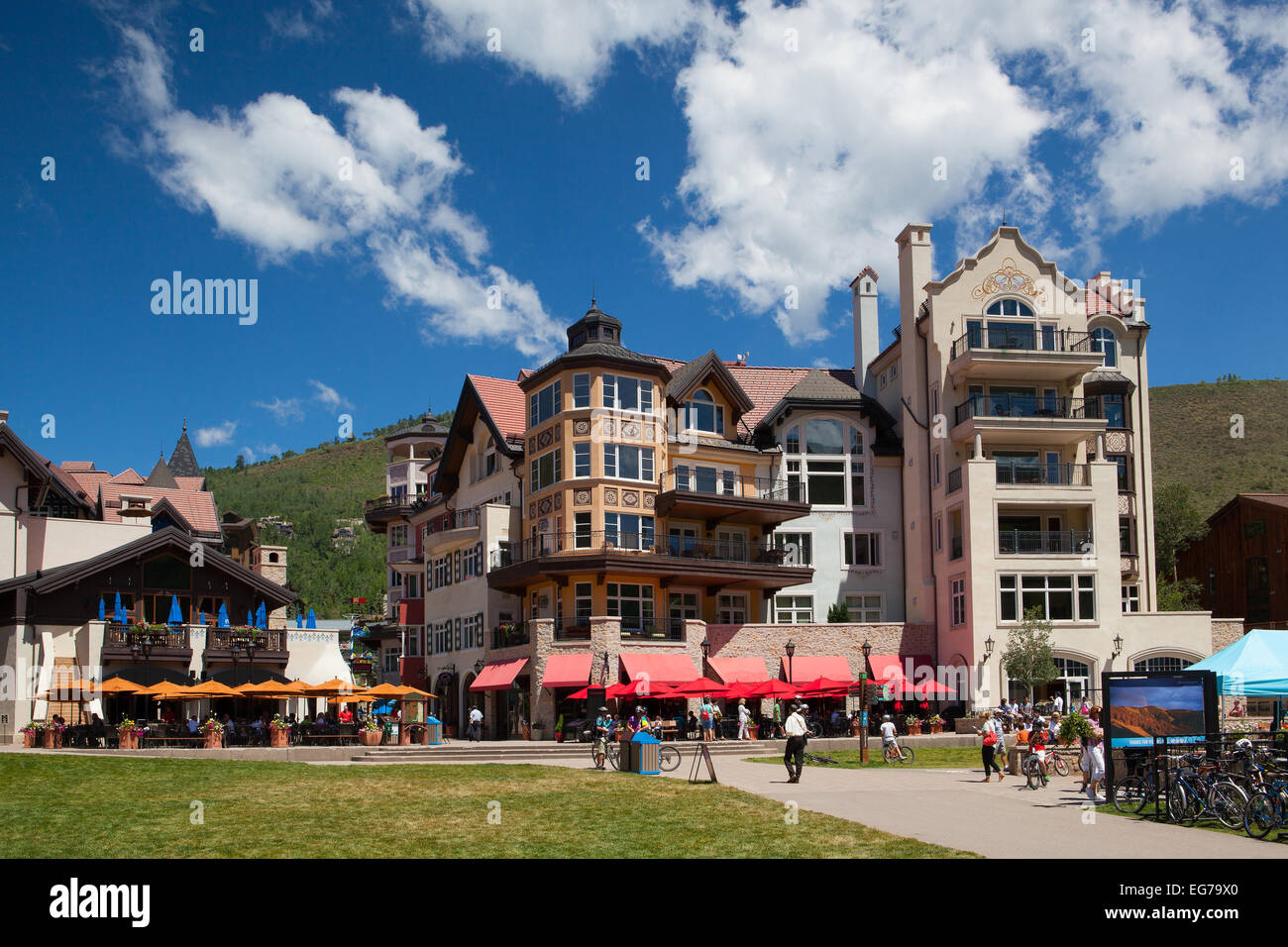 Vail,USA-July 16,2013:The Town of Vail is a Home Rule Municipality in ...