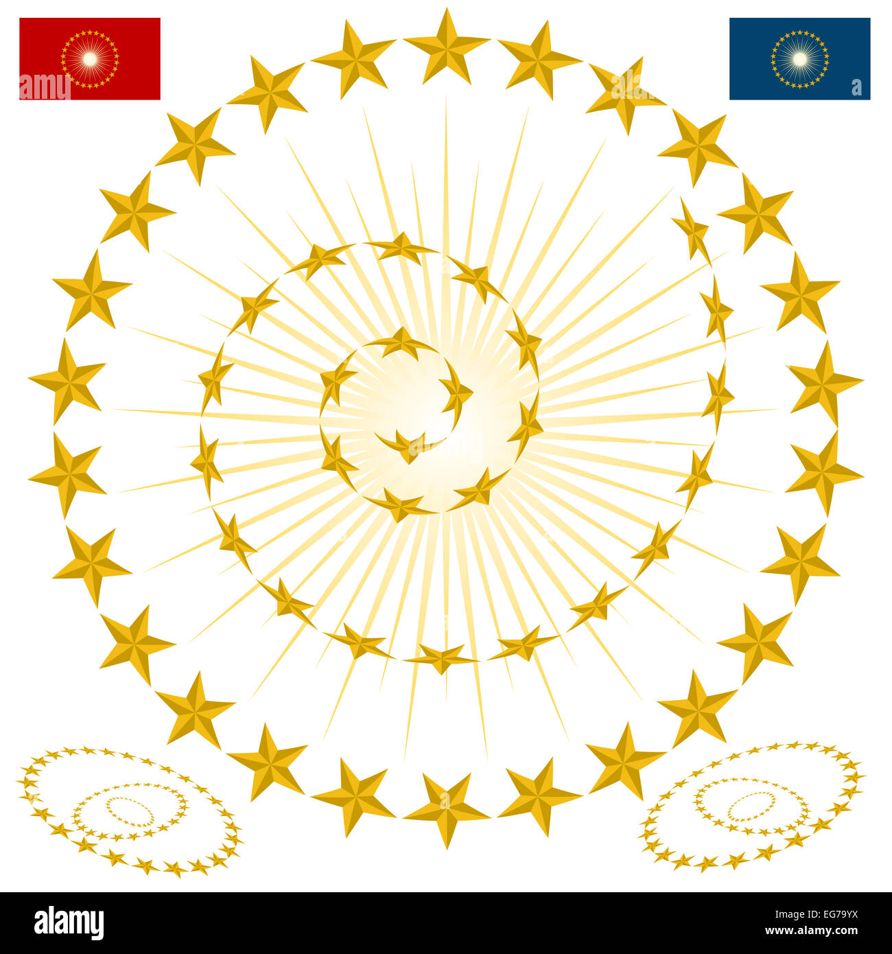 An image of a beveled gold star design elements Stock Photo - Alamy