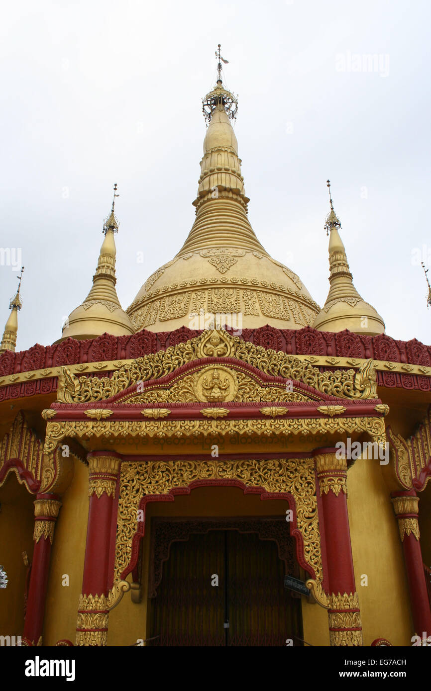 Bangladesh 6 march 2010. Golden temple, a famous Buddhist monastery ...