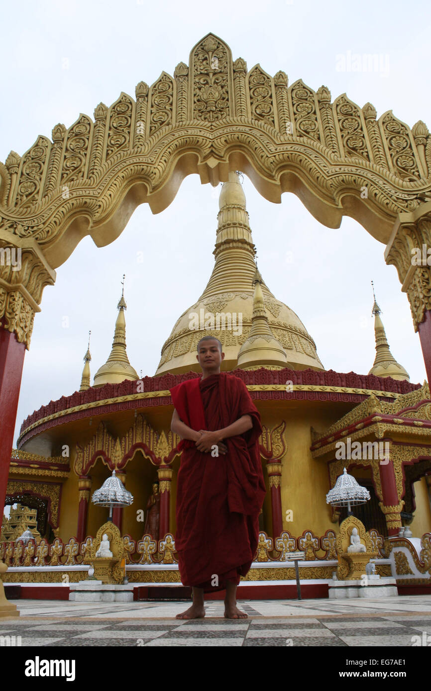 Bangladesh 6 march 2010. Golden temple, a famous Buddhist monastery ...