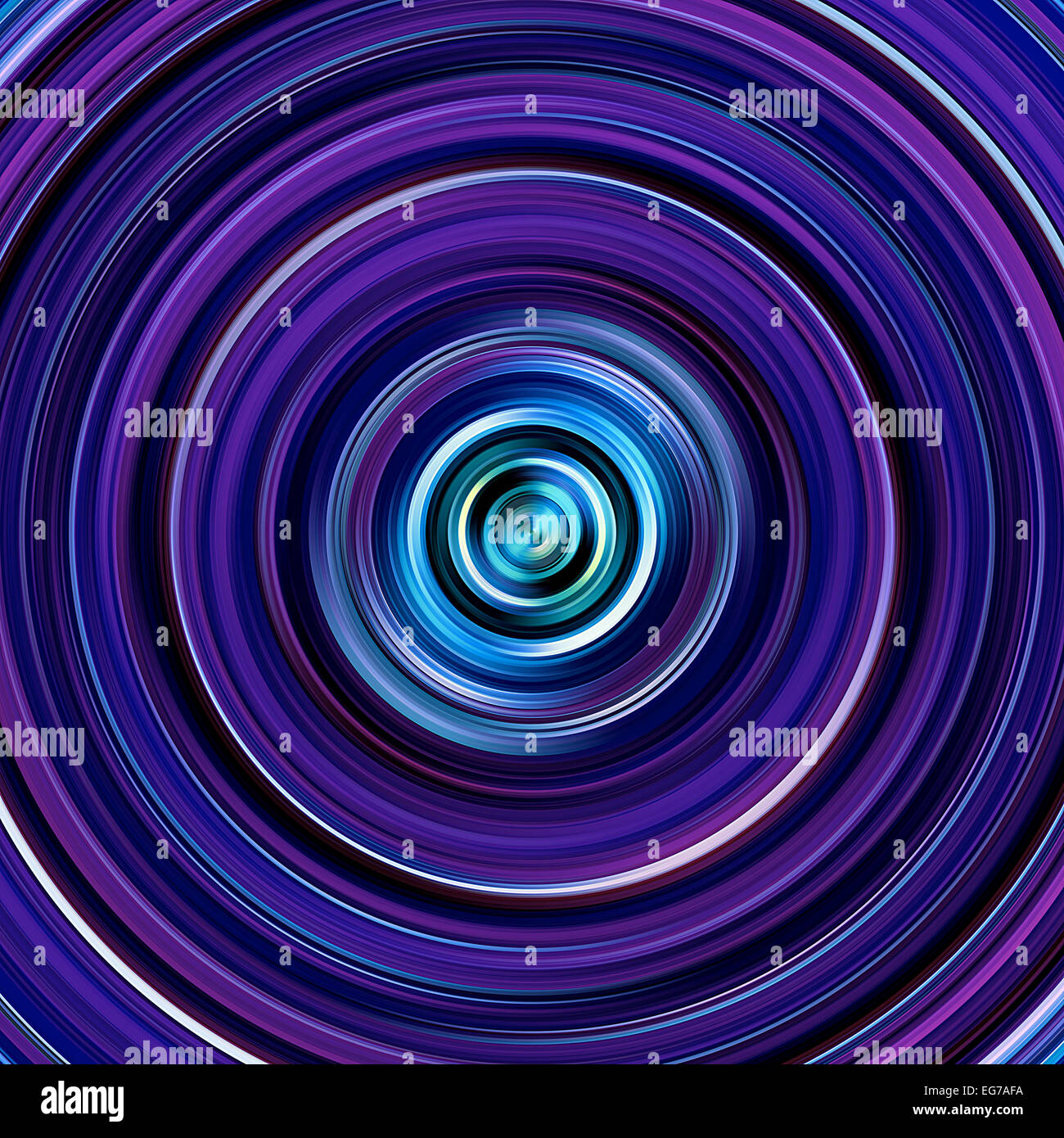 Purple and blue graduated colour circles illustration Stock Photo - Alamy