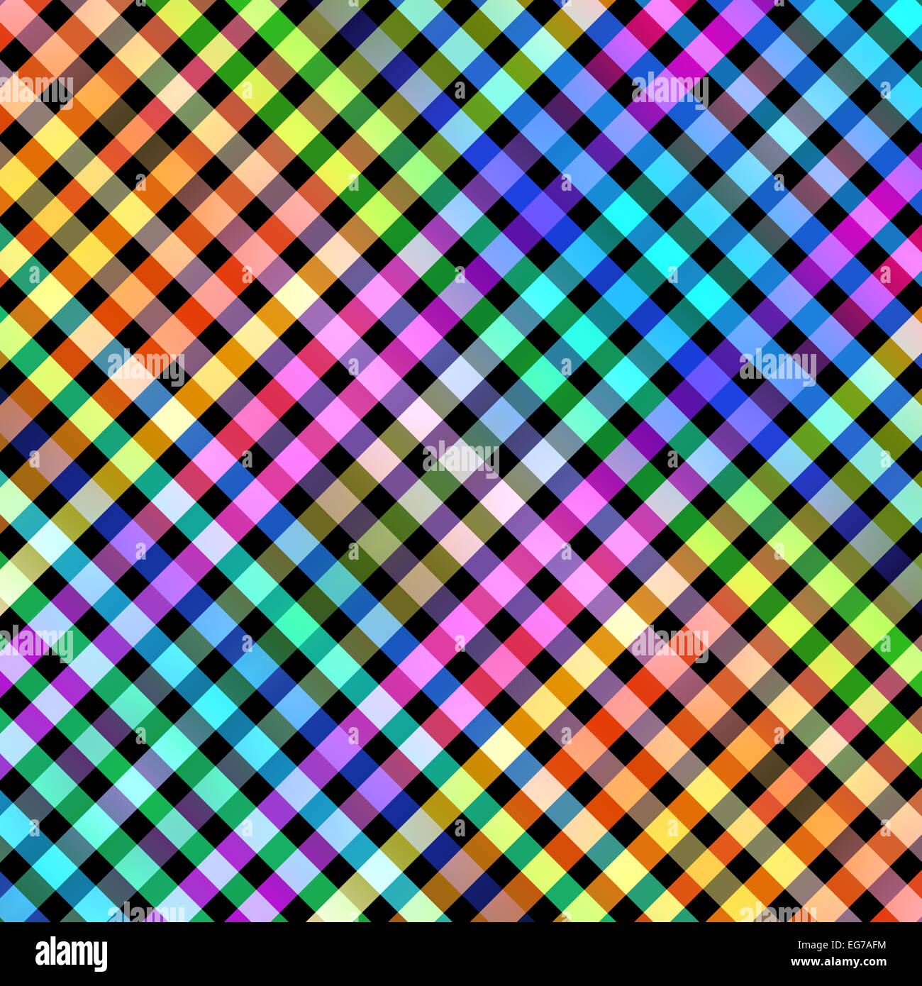 Multicoloured diagonal blocks pattern illustration Stock Photo - Alamy