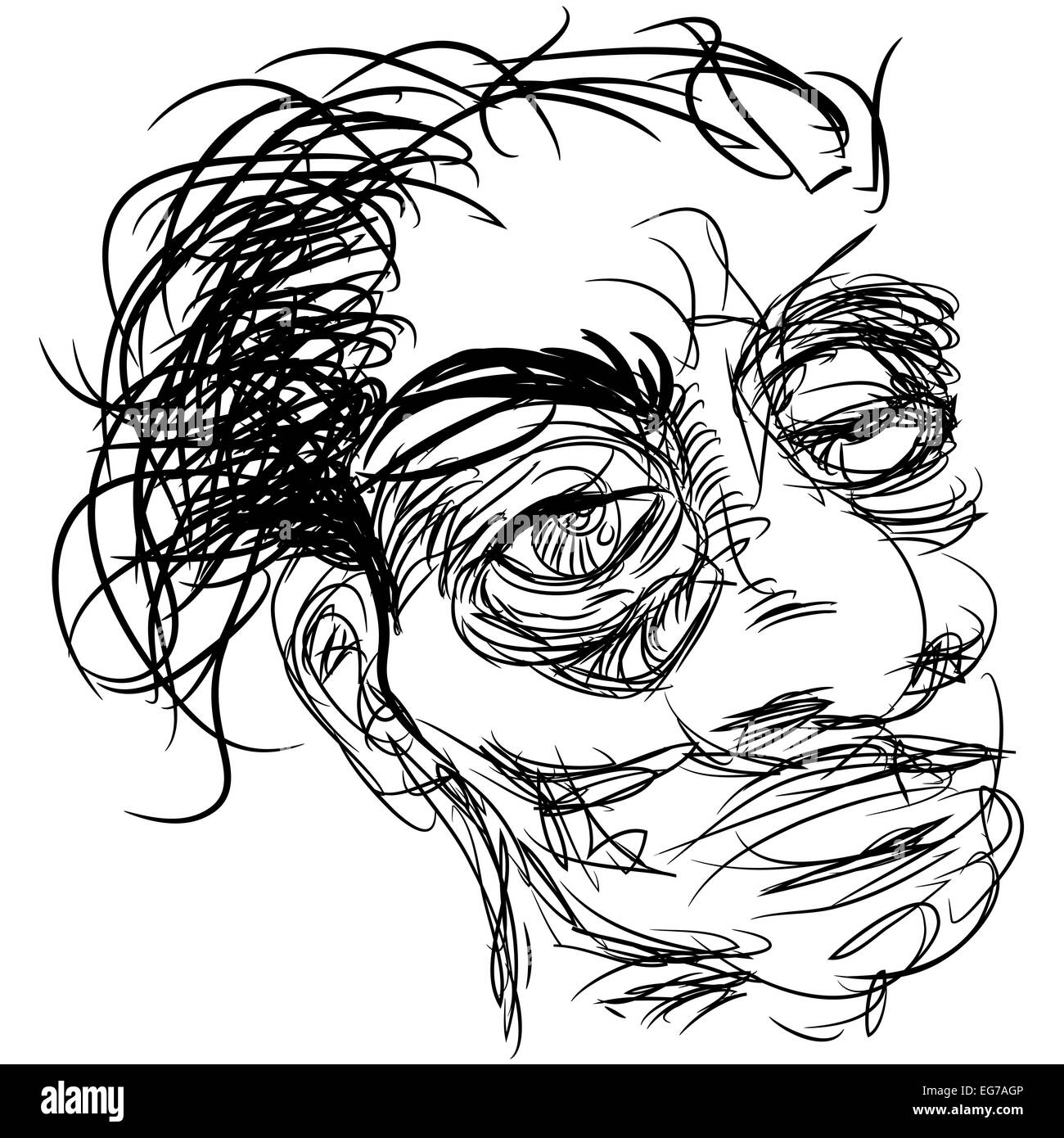 Drug Addict Face Man