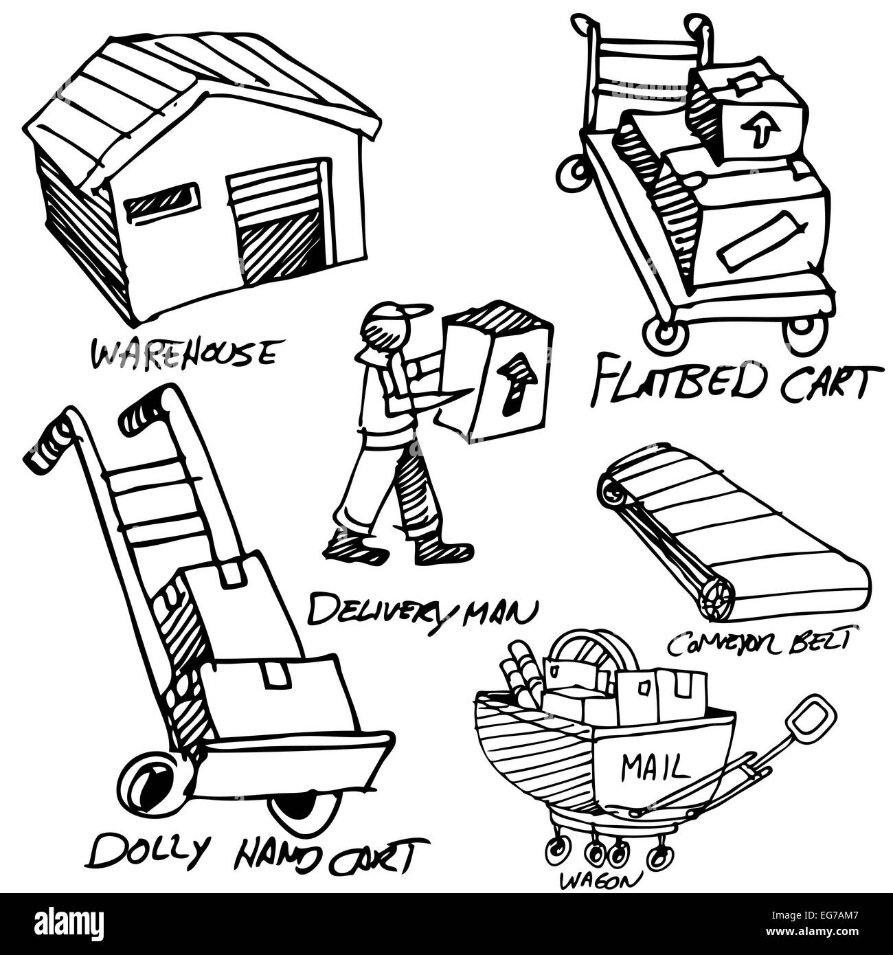 An image of a manufacturing object drawing set Stock Photo - Alamy