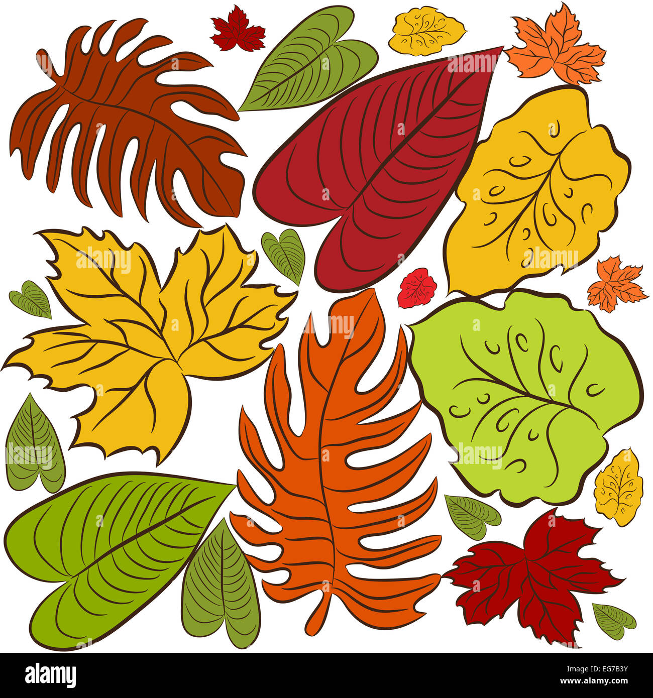 An image of a cluster of leaves background Stock Photo - Alamy