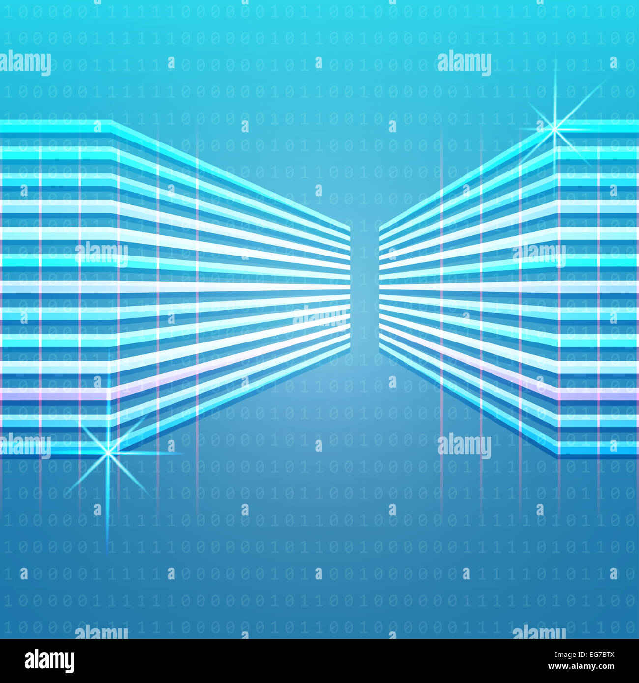 Abstract blue futuristic computer background illustration Stock Photo ...