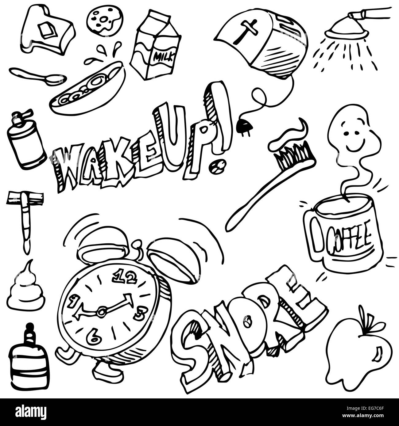 Clock drawing up Black and White Stock Photos & Images - Alamy