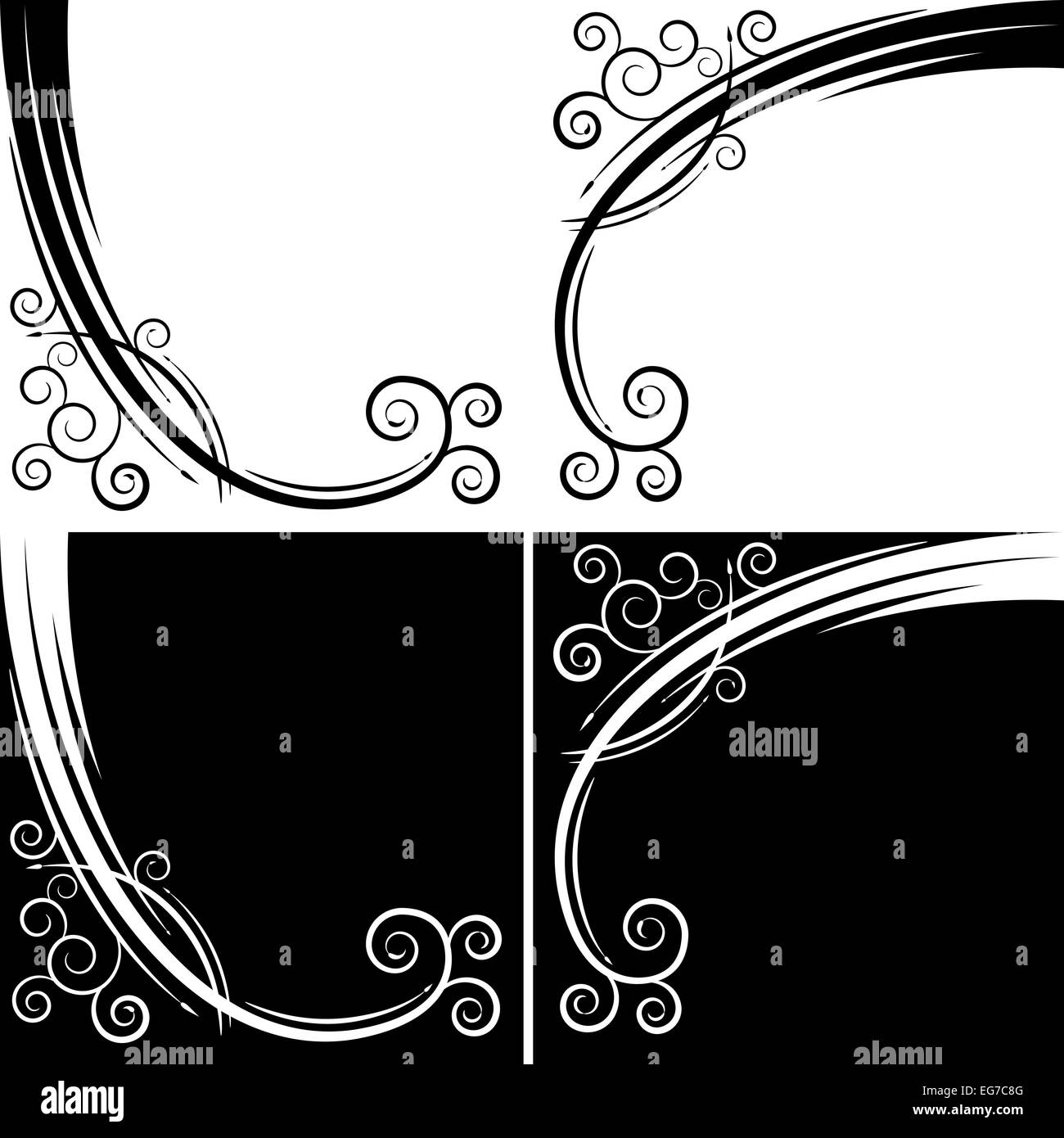Curve set Black and White Stock Photos & Images - Alamy