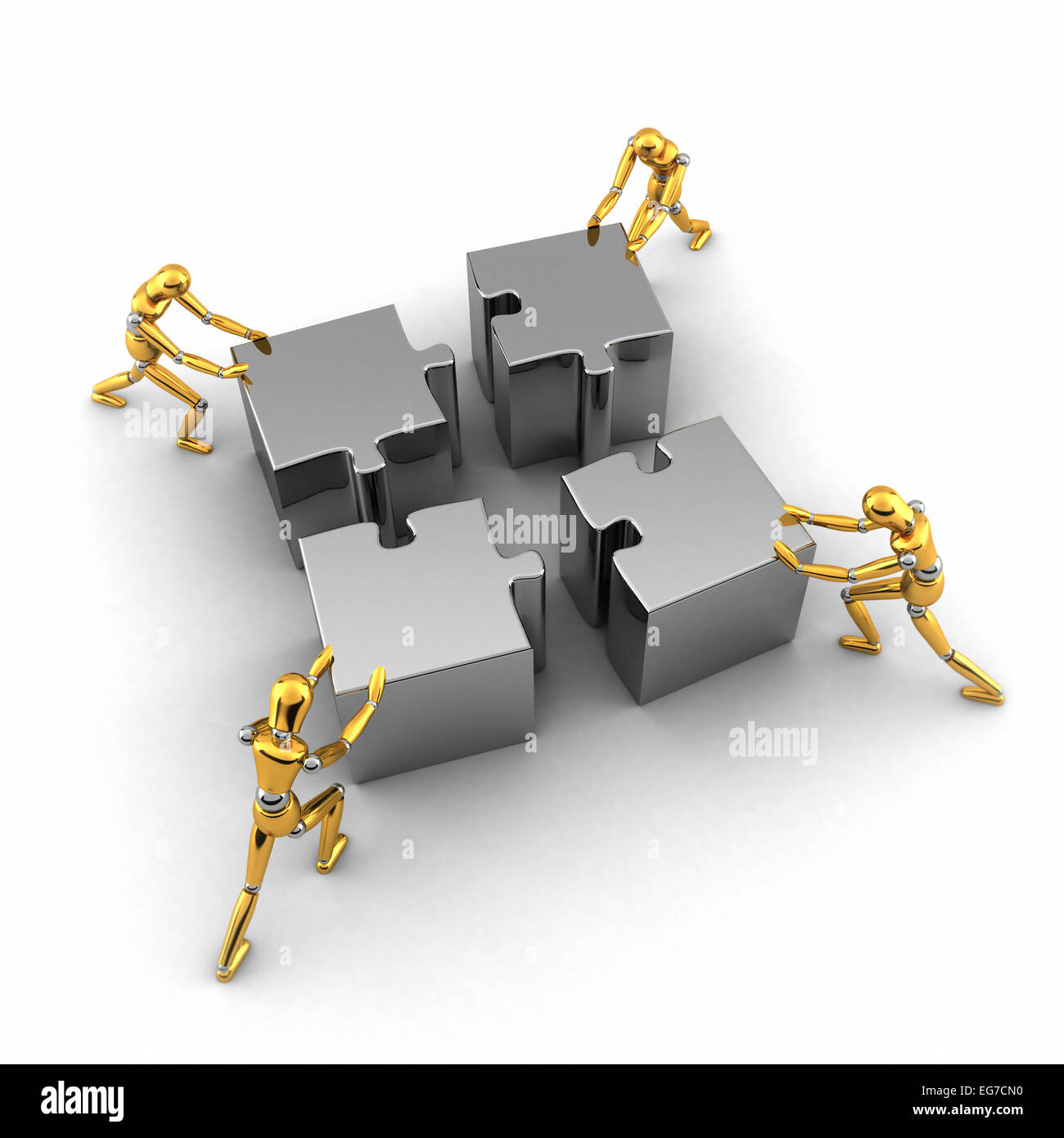 Work people solve Cut Out Stock Images & Pictures - Alamy