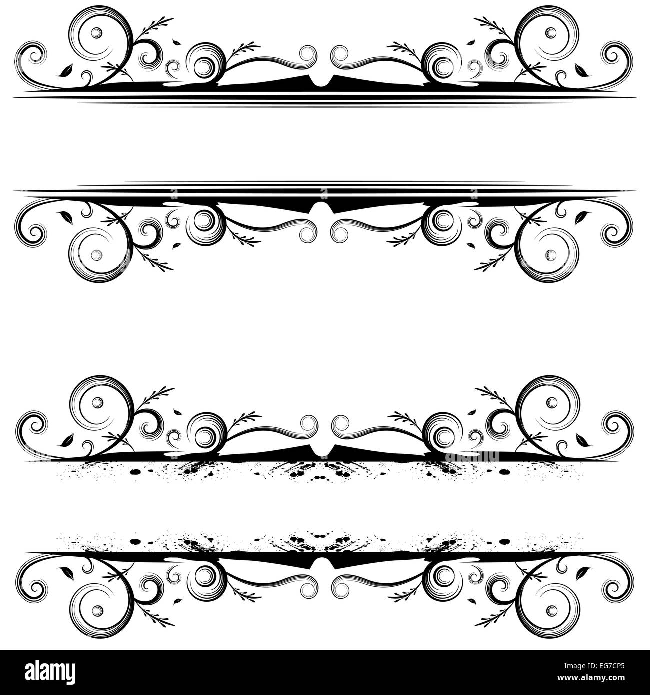 An image of a spiral banner border Stock Photo - Alamy