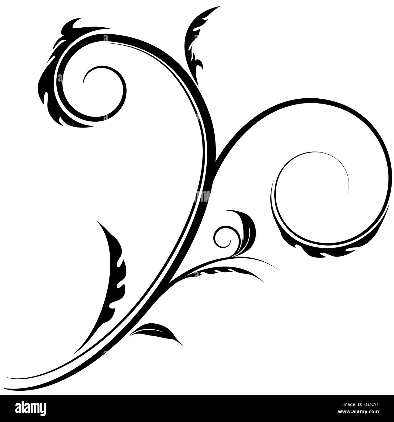 An image of a flourish swirl drawing Stock Photo - Alamy