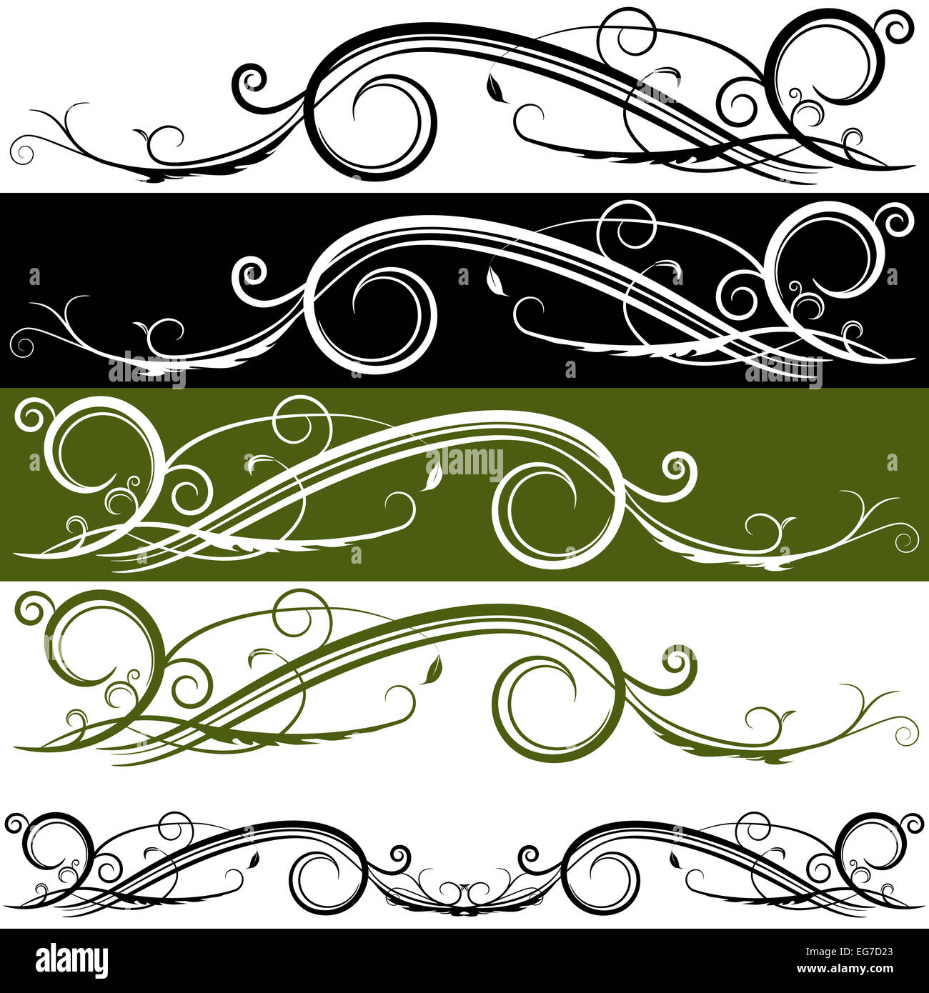 An image of a flourish banner Stock Photo - Alamy