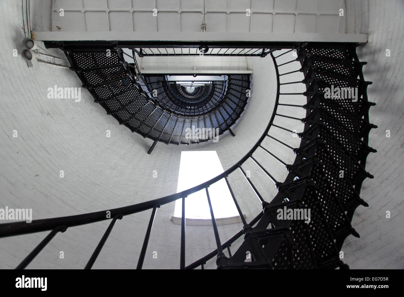 inside the lighthouse Stock Photo - Alamy