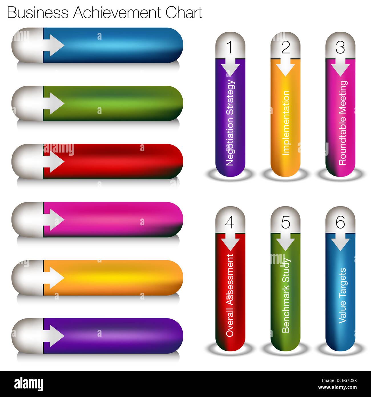 An image of a business achievement chart Stock Photo - Alamy