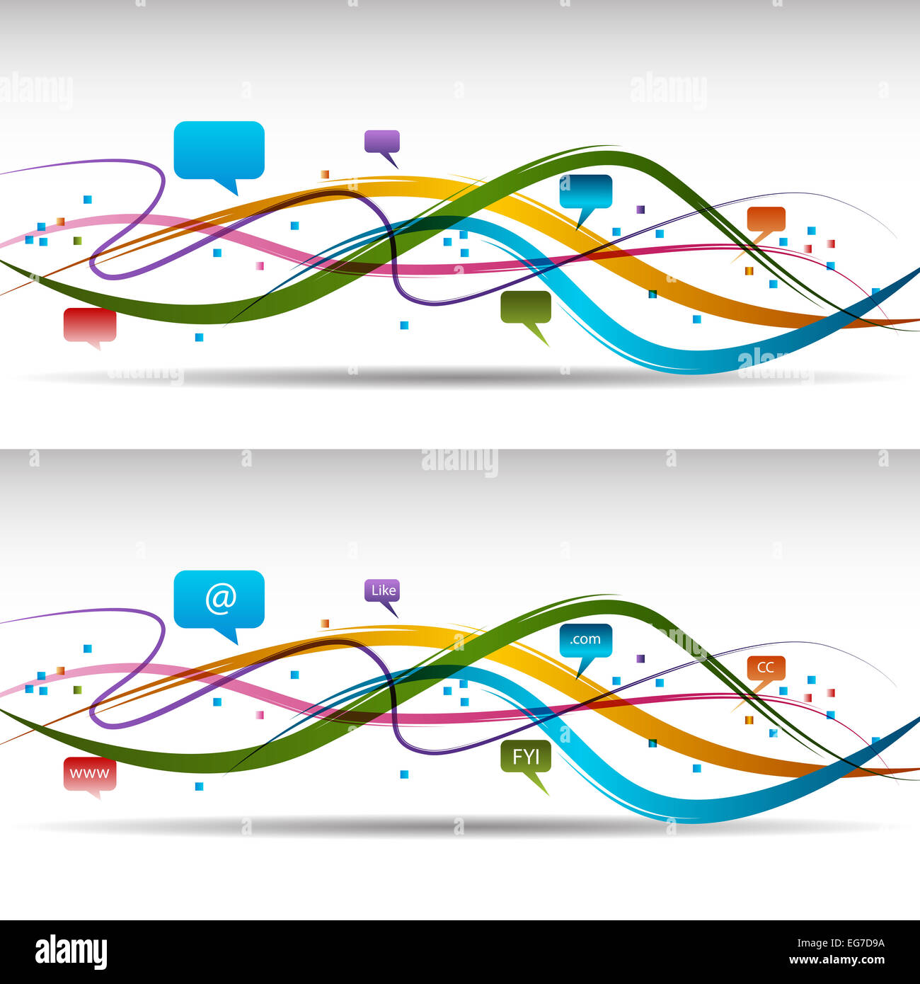 An image of an abstract communication ribbon Stock Photo - Alamy