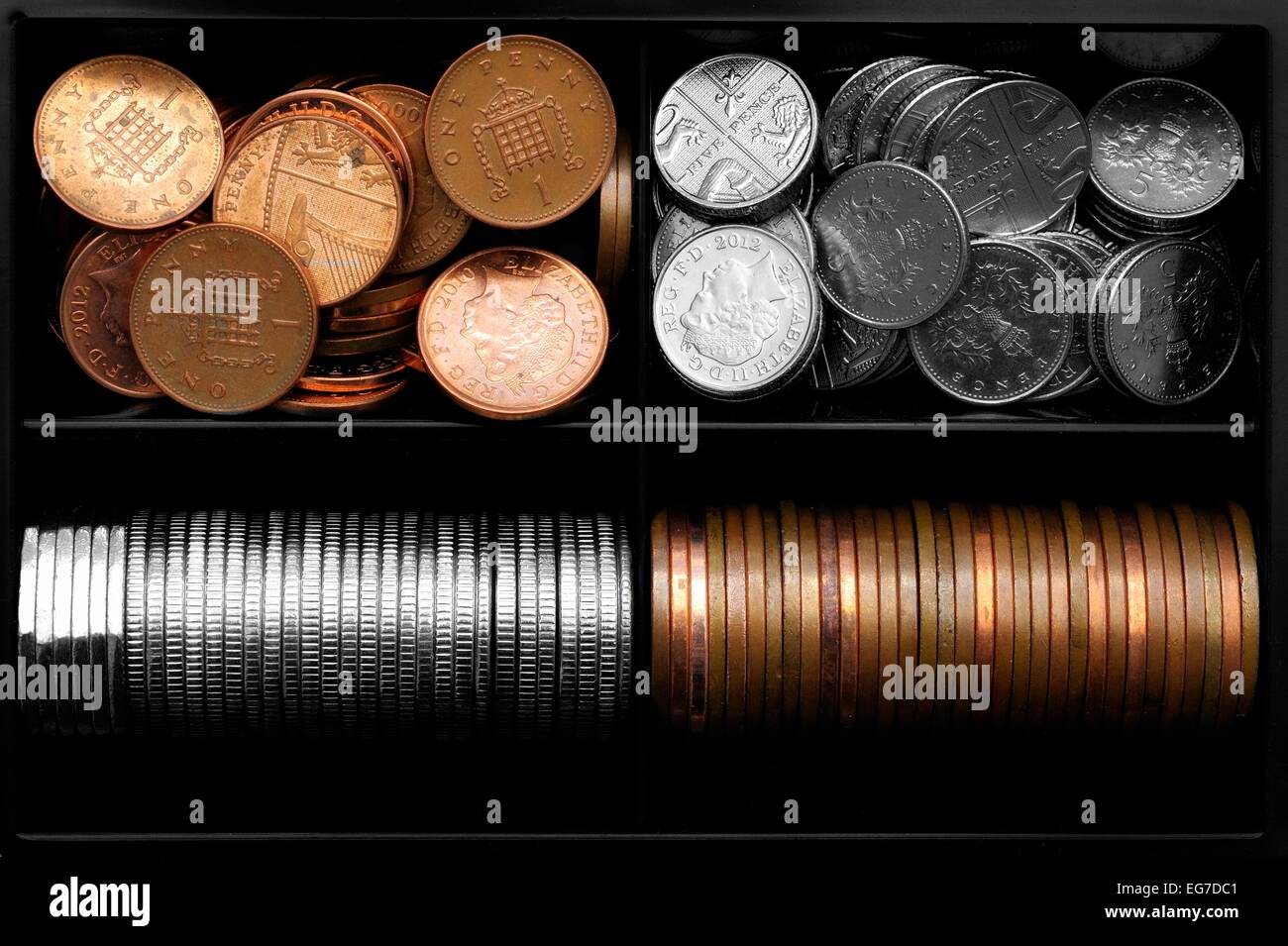 Silver copper coins hi-res stock photography and images - Alamy