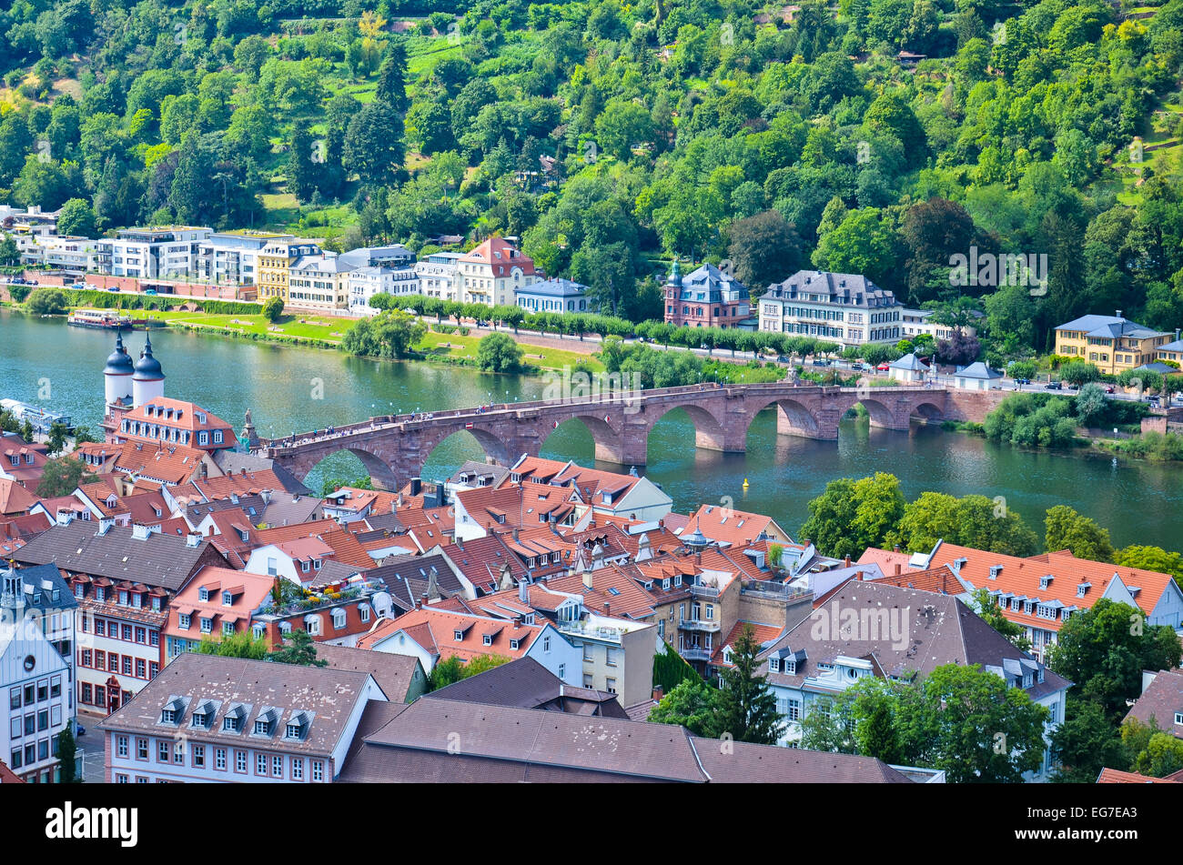 Heidelberg view from castle hi-res stock photography and images - Alamy