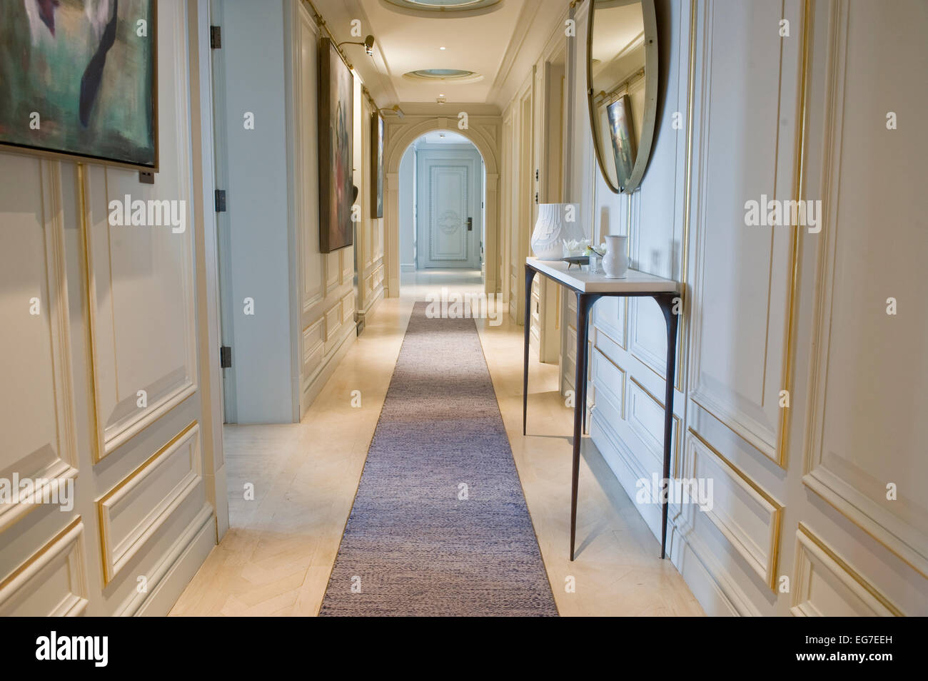 Interior of the Connaught Hotel in London - a five star exclusive hotel ...