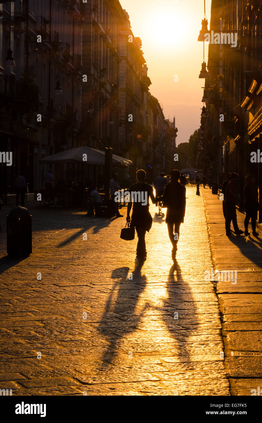 Girl shadow walking hi-res stock photography and images - Alamy
