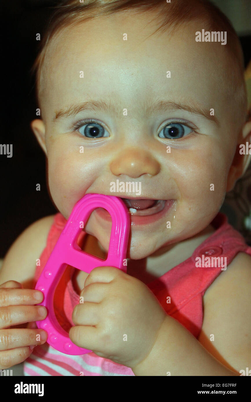 Baby with teeth hi-res stock photography and images - Alamy