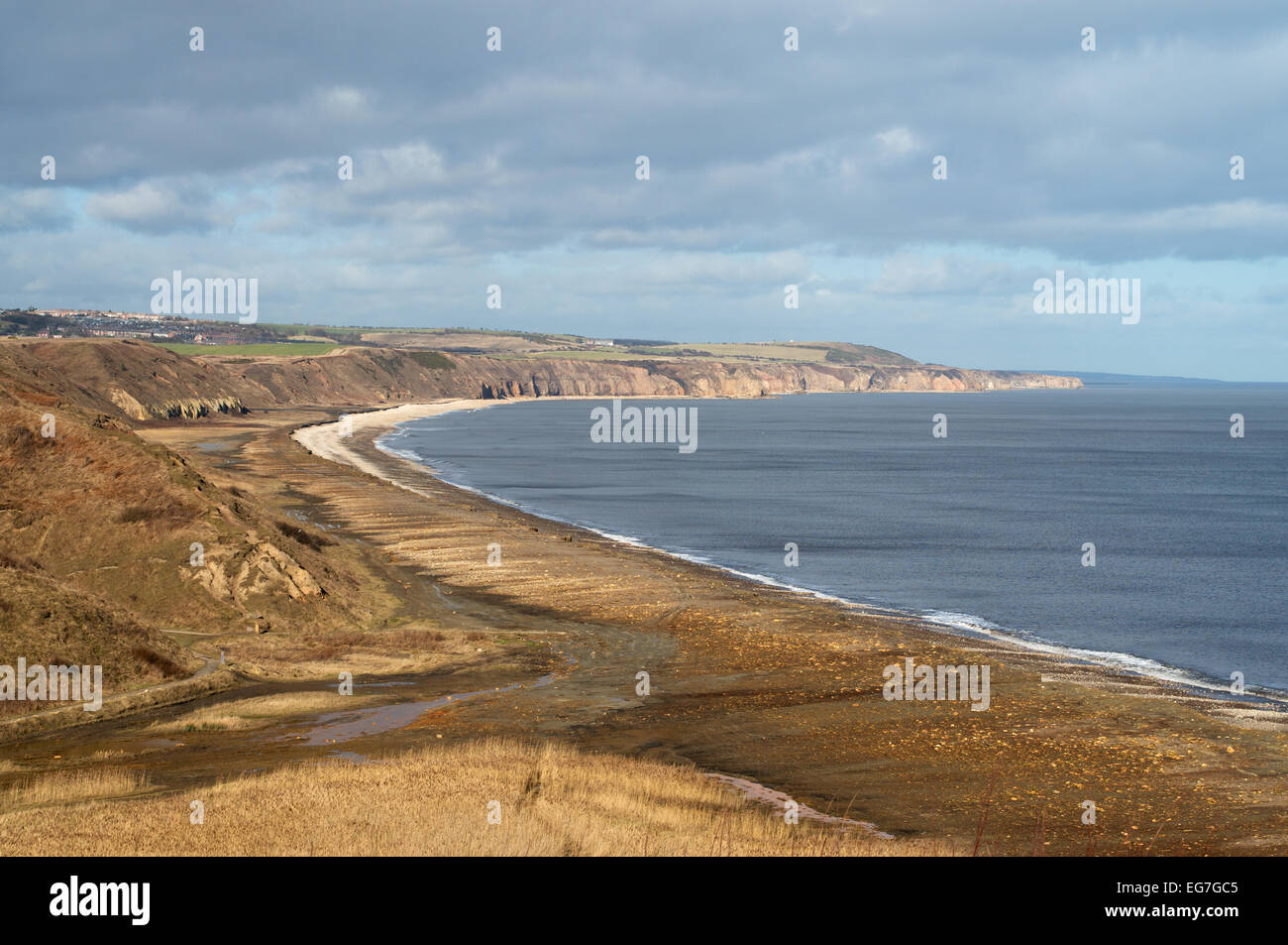 Looking north from Blackhall Colliery along the County Durham coast ...