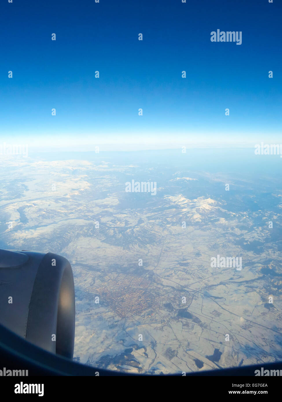 Ground view from the cockpit of a commercial airliner Stock Photo - Alamy