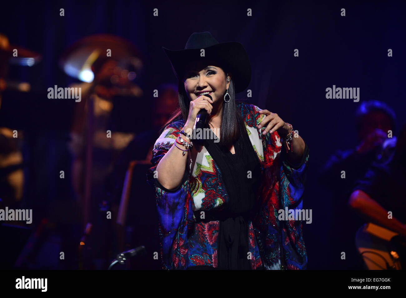 Mexican singer Ana Gabriel performs at the James L. Knight Center in ...