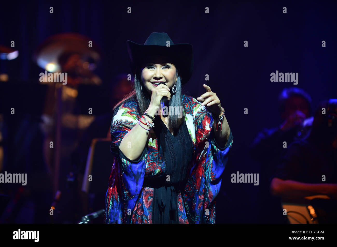 Mexican singer Ana Gabriel performs at the James L. Knight Center in ...