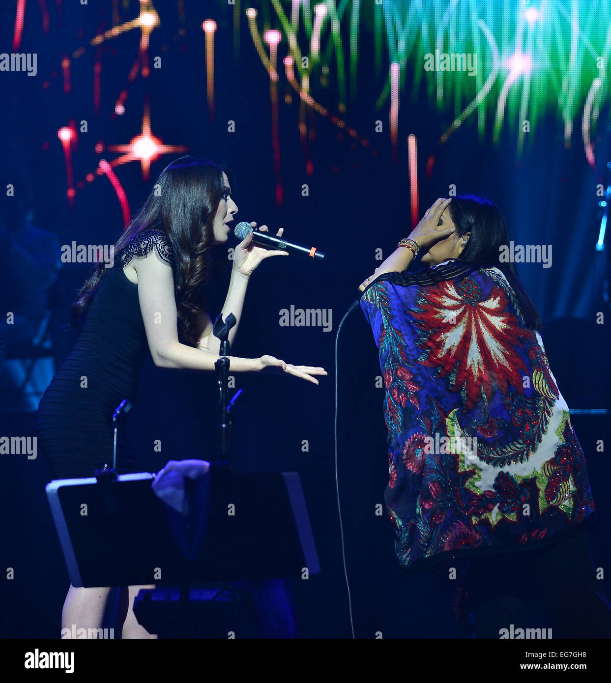 Mexican singer Ana Gabriel performs at the James L. Knight Center in ...