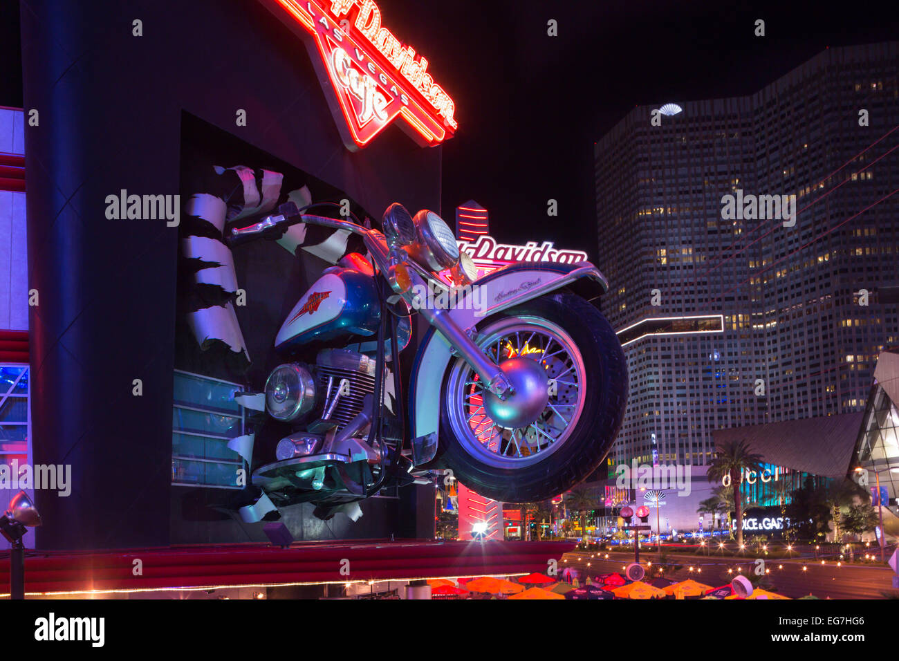 HARLEY DAVIDSON CAFE THE STRIP LAS VEGAS NEVADA USA Stock Photo - Alamy