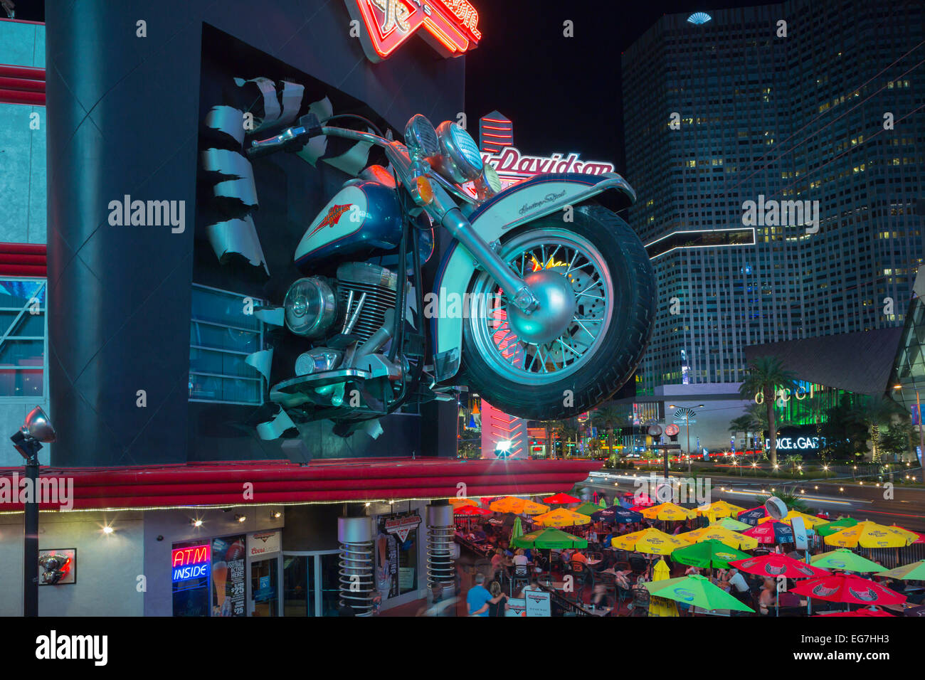 HARLEY DAVIDSON CAFE THE STRIP LAS VEGAS NEVADA USA Stock Photo - Alamy