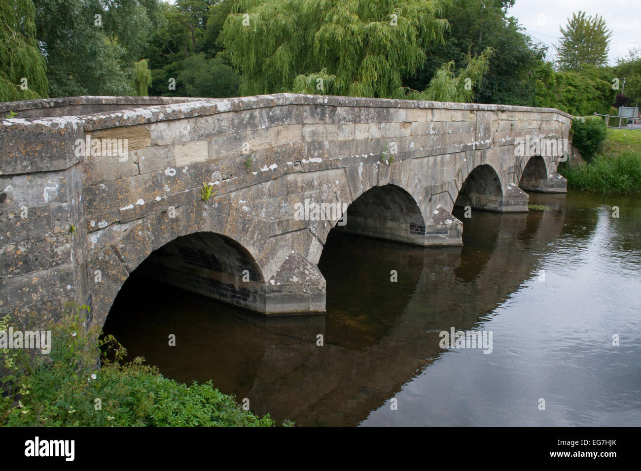 England Uk English Countryside Bridge Arches Stone Bridge Stock Photos ...