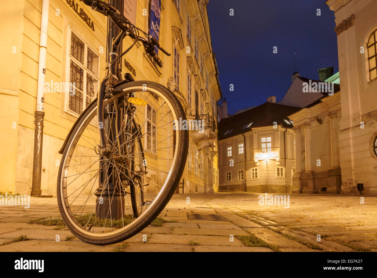 Old town streets at night. Bratislava, Slovakia Stock Photo - Alamy