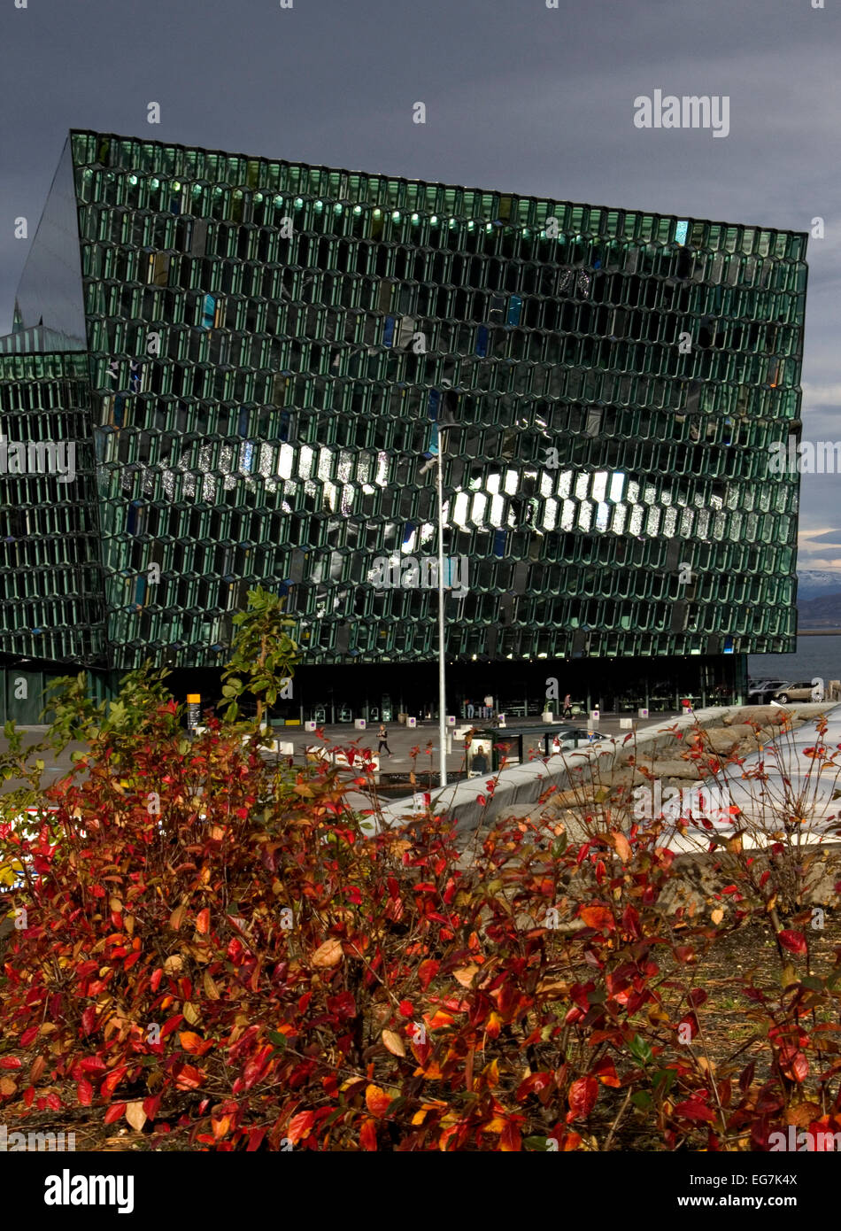 Harpa building, Opera House, Reykjavik architecture, Iceland Stock ...