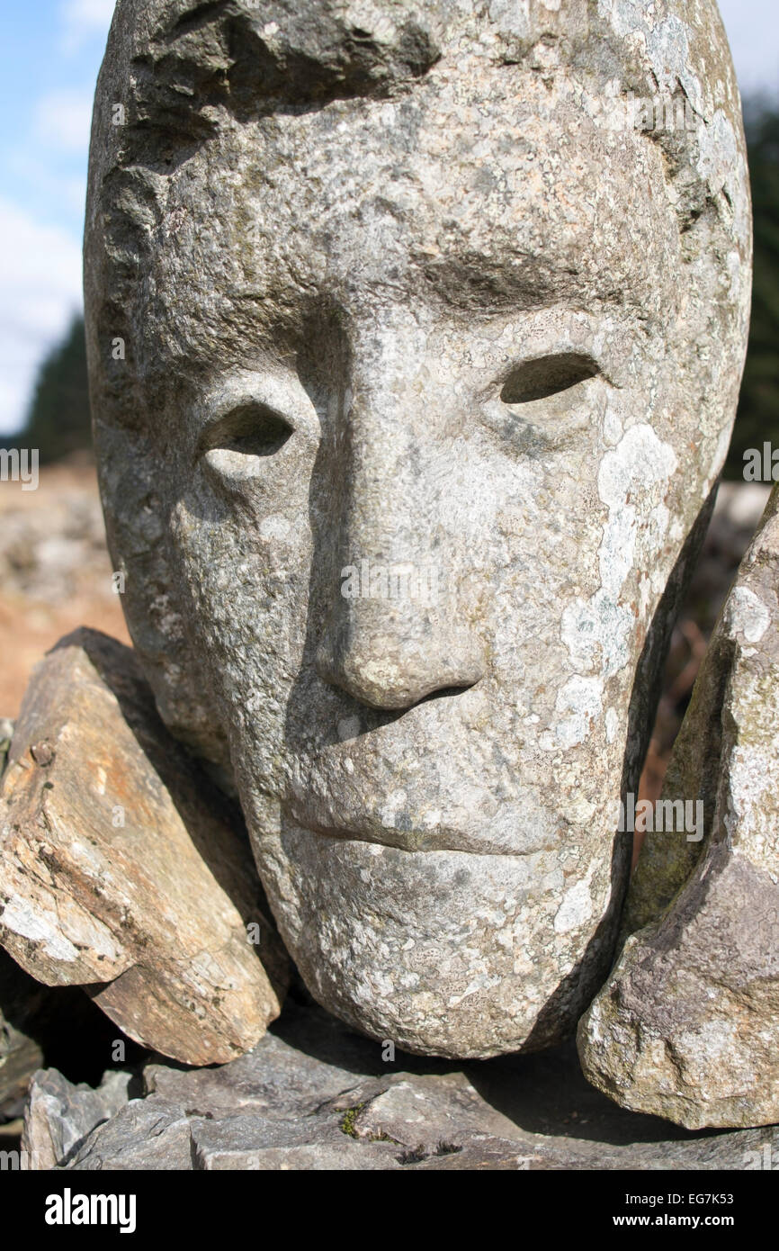 Stone Wall Faces in Dumfries and Galloway Scotland Stock Photo - Alamy