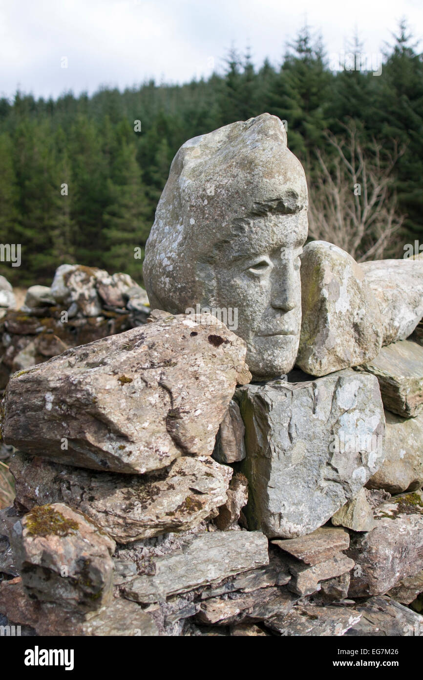 Stone Wall Faces in Dumfries and Galloway Scotland Stock Photo - Alamy
