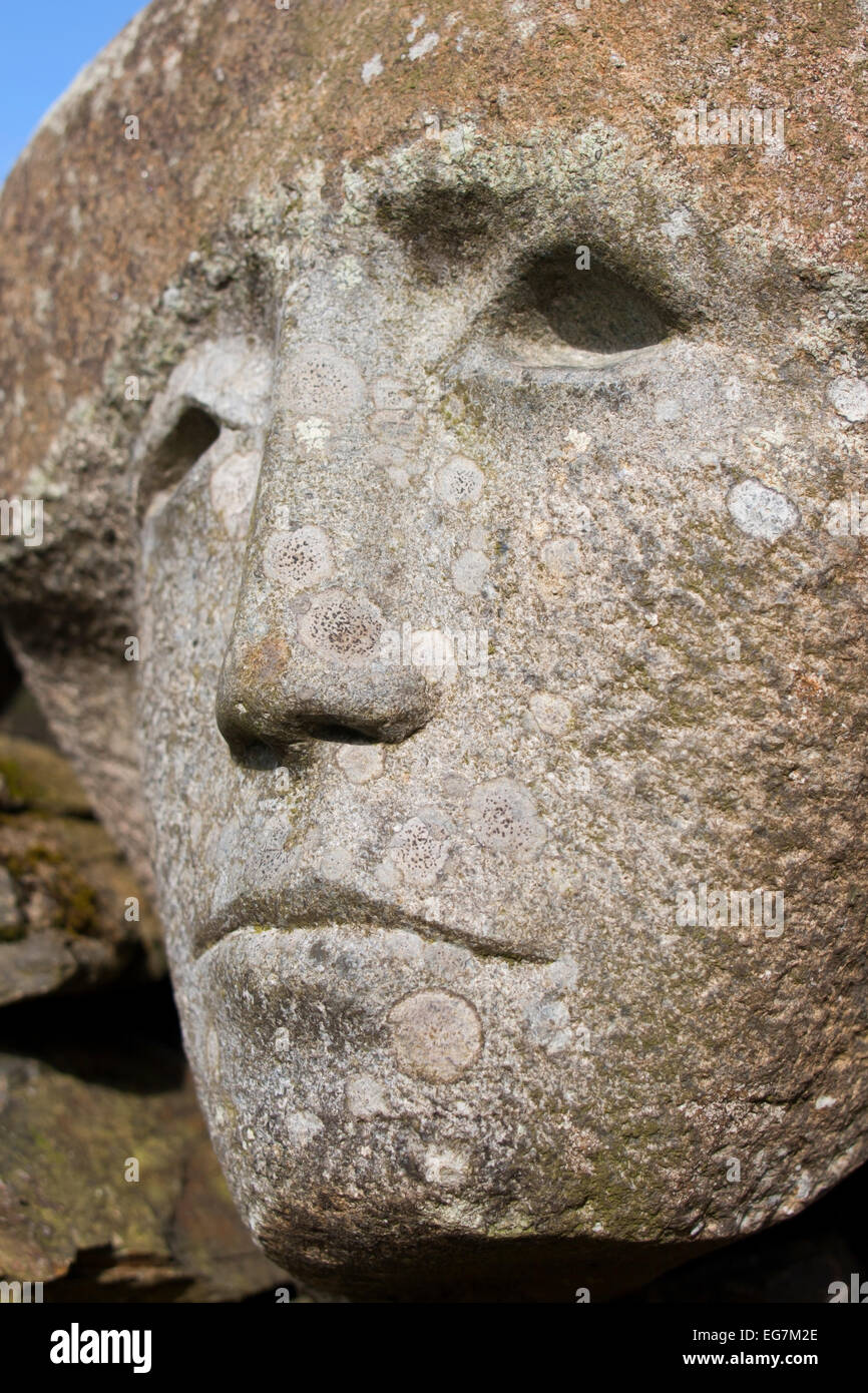 Stone Wall Faces in Dumfries and Galloway Scotland Stock Photo - Alamy